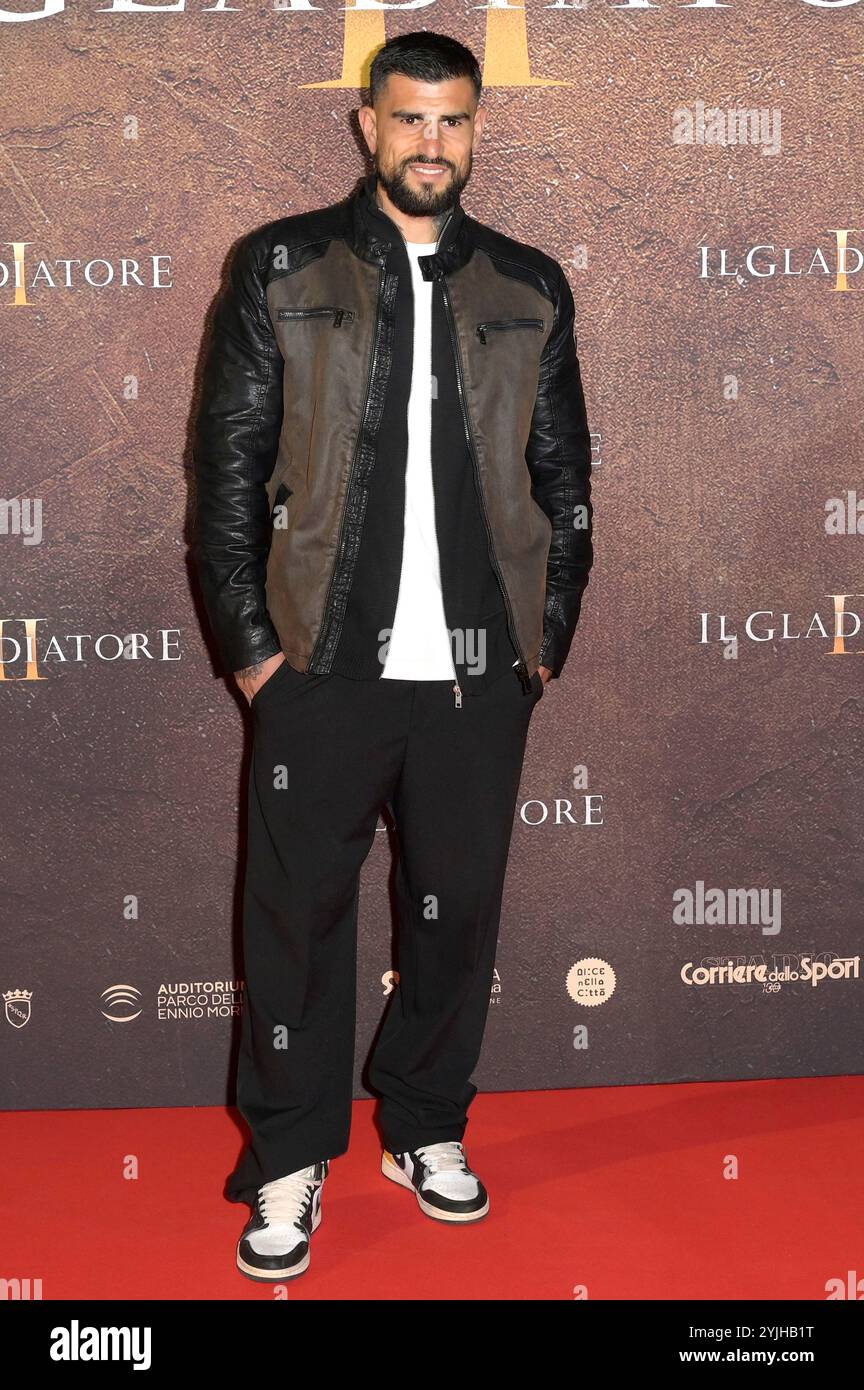 Christian Massella attends at red carpet of "Il Gladiatore II" movie at ...