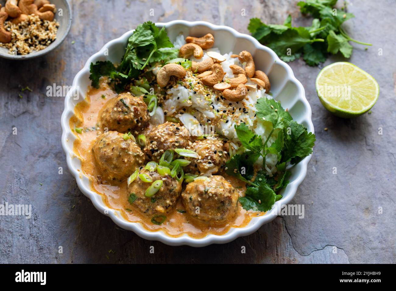 Rice balls meat sauce hi-res stock photography and images - Alamy