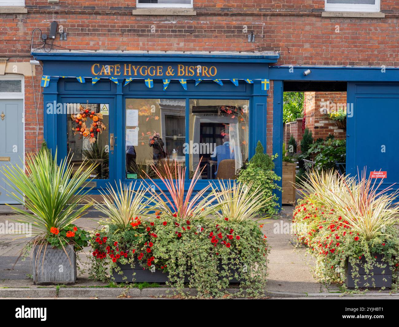 Cafe Hygge, a Nordic inspired cafe, Hall Street, Long Melford, Suffolk Stock Photo - Alamy