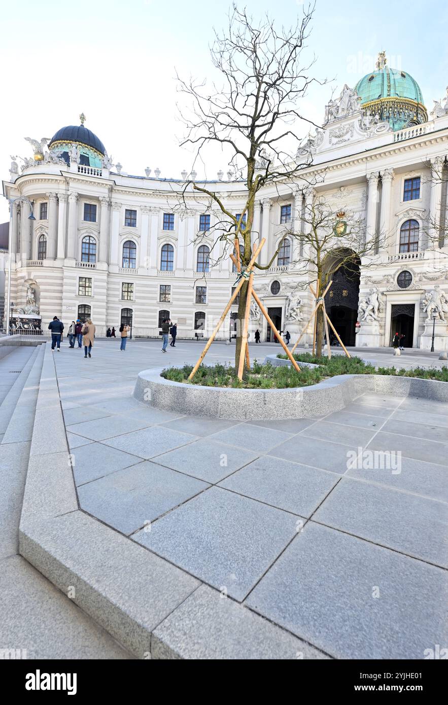 VIENNA - AUSTRIA: The redesigned Michaelerplatz, the historic city ...