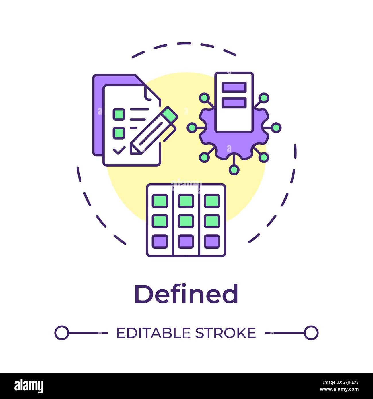 Defined process background Stock Vector Images - Alamy