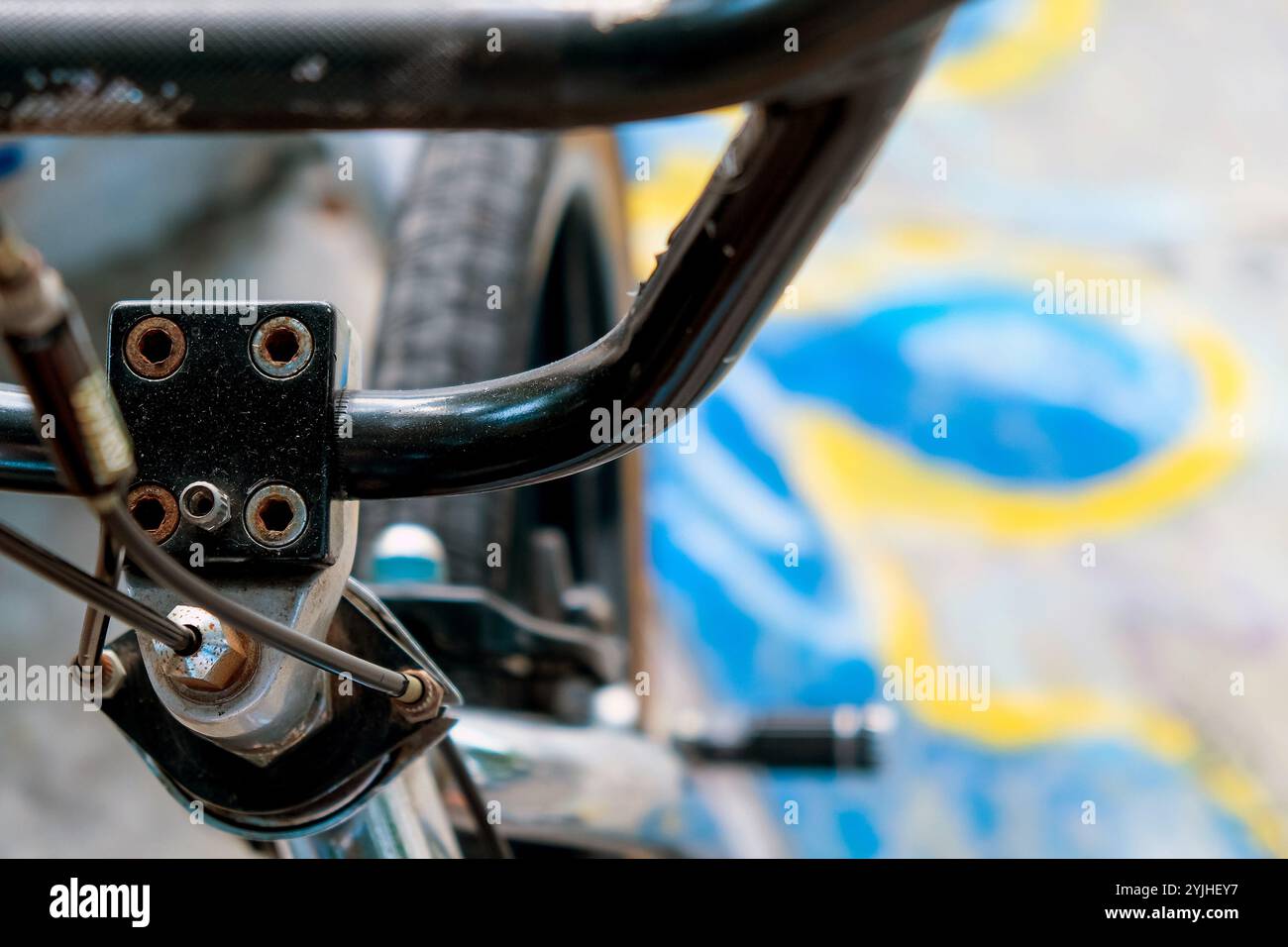 Detail image of Bmx bike background Stock Photo - Alamy