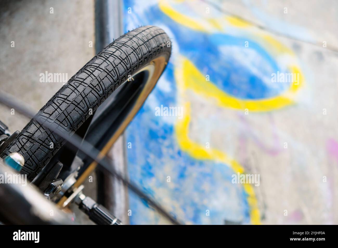 Detail image of Bmx bike background Stock Photo - Alamy