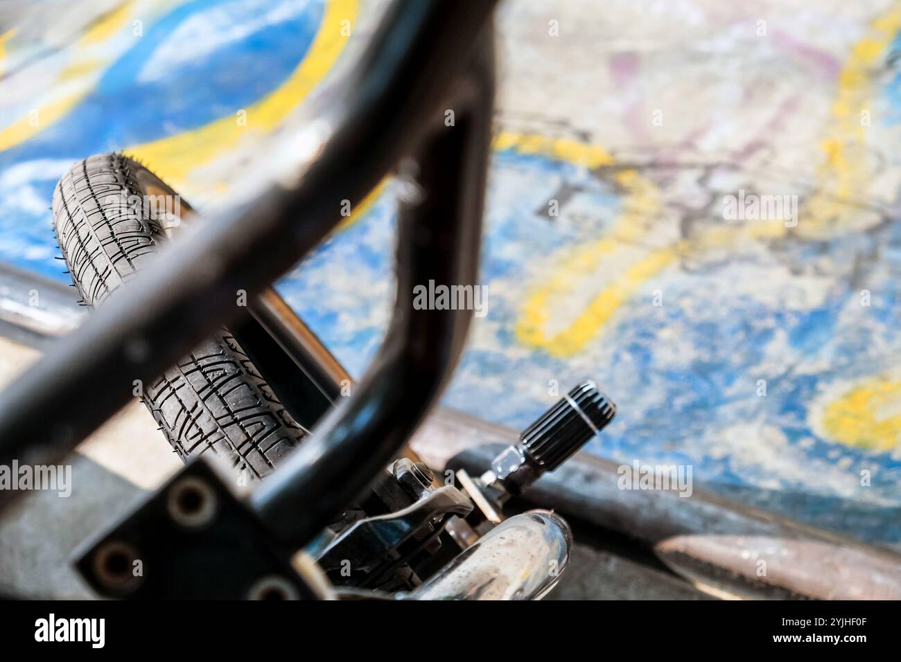 Detail image of Bmx bike background Stock Photo - Alamy