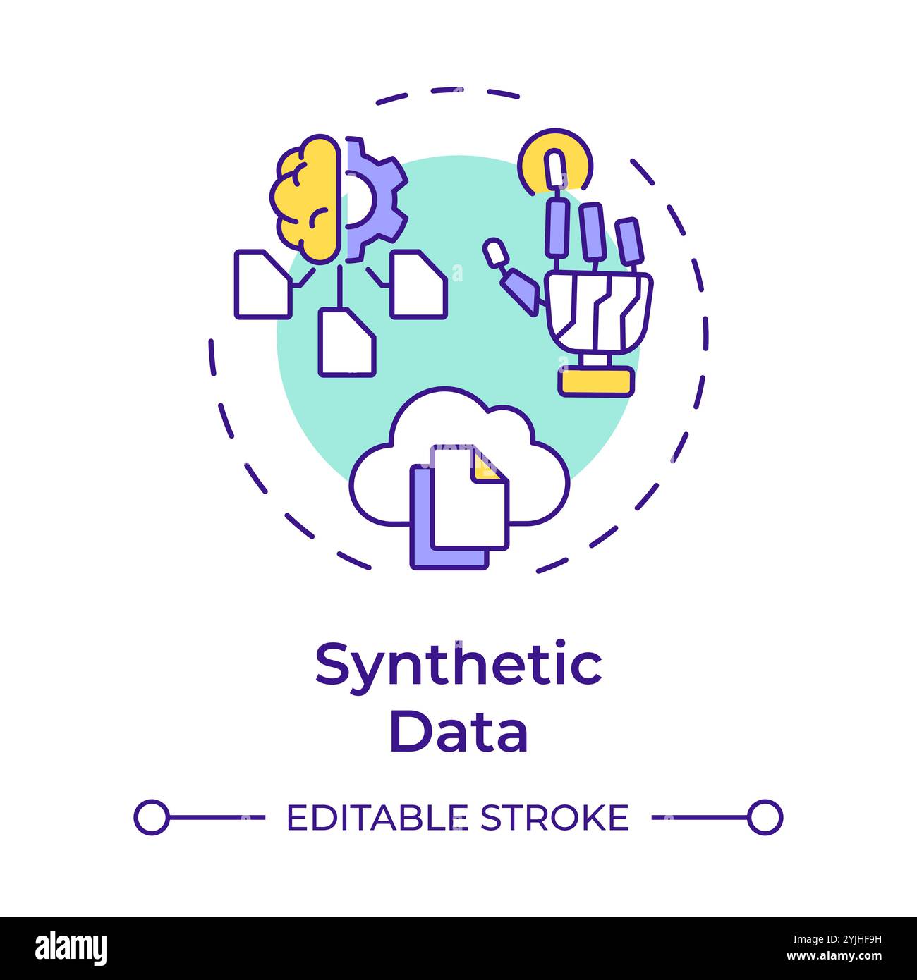 Icon artificial synthetic Stock Vector Images - Alamy