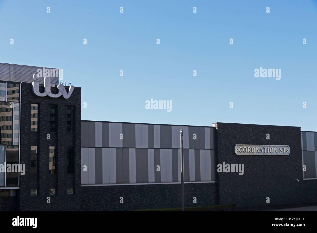 ITV Coronation Street studios, Salford Quays Stock Photo - Alamy