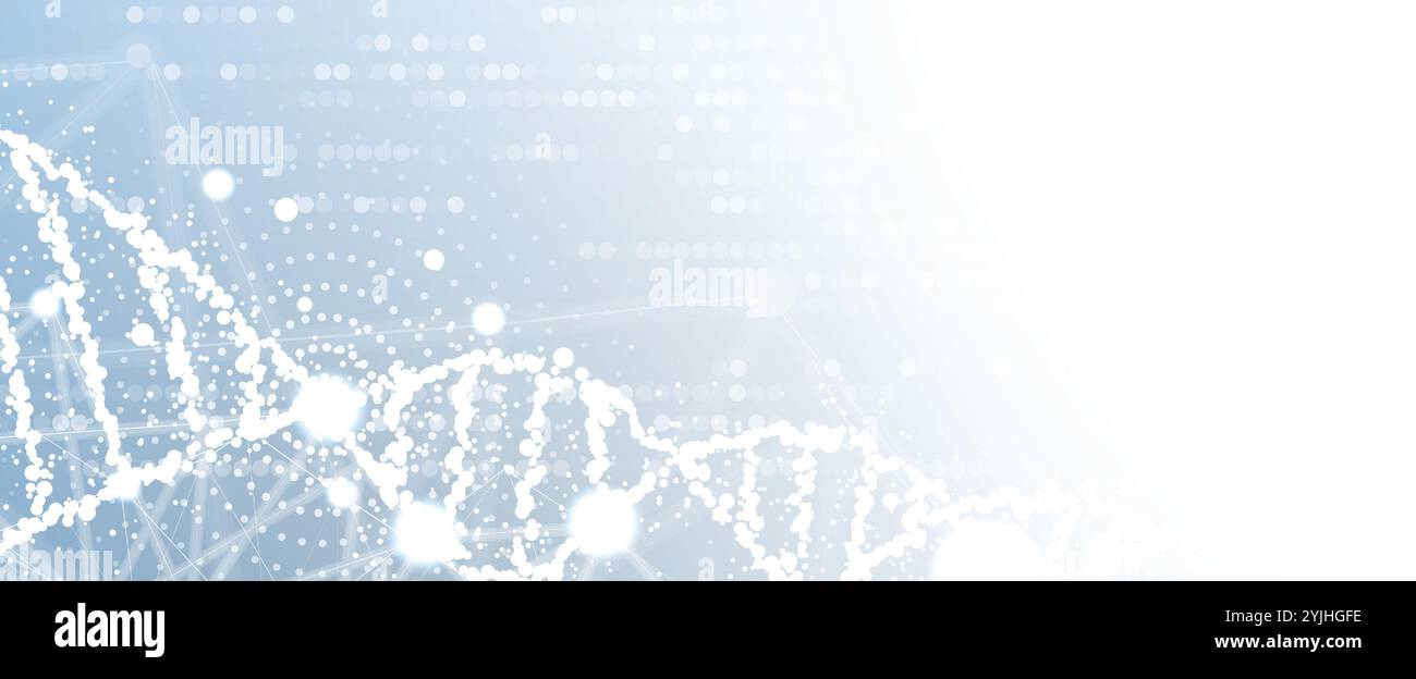 Abstract DNA technology. Science medical concept. Futuristic background ...
