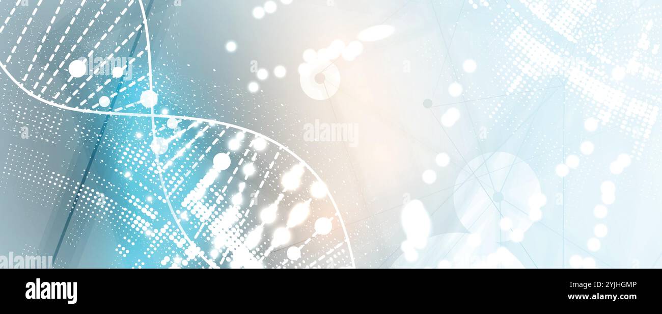 Abstract DNA technology. Science medical concept. Futuristic background ...