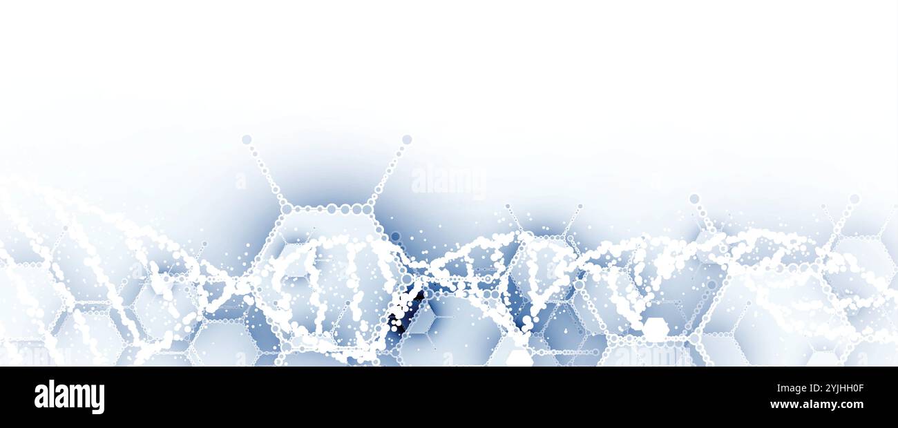 Abstract DNA technology. Science medical concept. Futuristic background ...