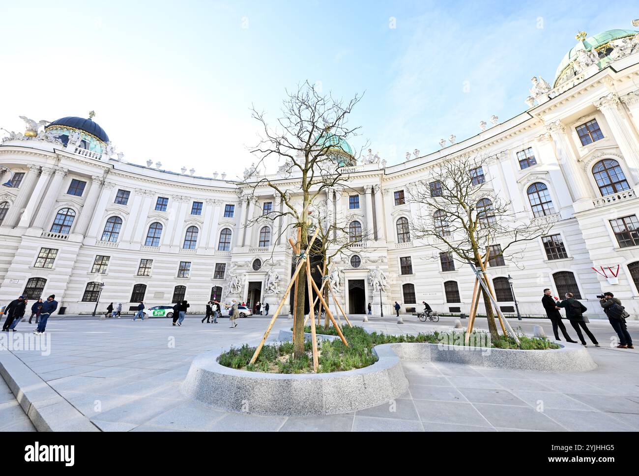 VIENNA - AUSTRIA: The redesigned Michaelerplatz, the historic city ...