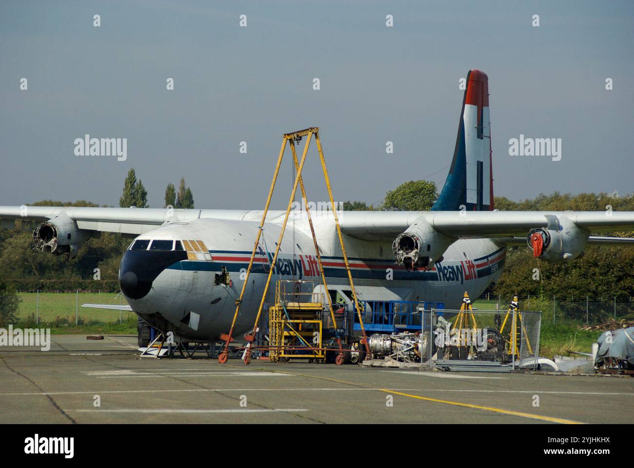 Short Belfast G-BEPS of Heavylift stored at London Southend Airport. SC ...