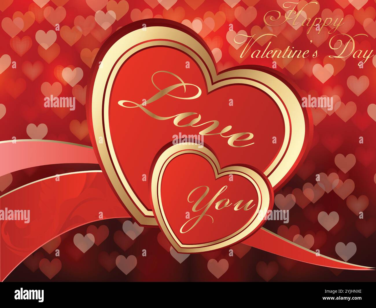 Calligraphy words love on Stock Vector Images - Alamy