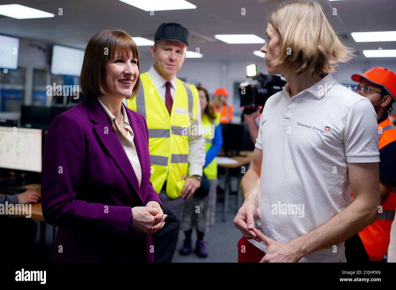 Chancellor of the Exchequer Rachel Reeves during a visit to Tokamak ...