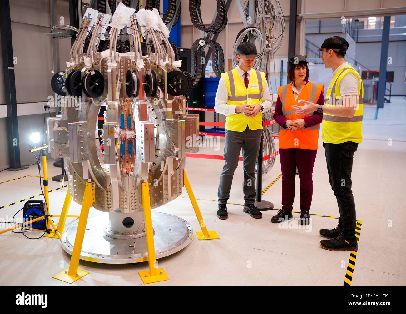 Chancellor of the Exchequer Rachel Reeves during a visit to Tokamak ...
