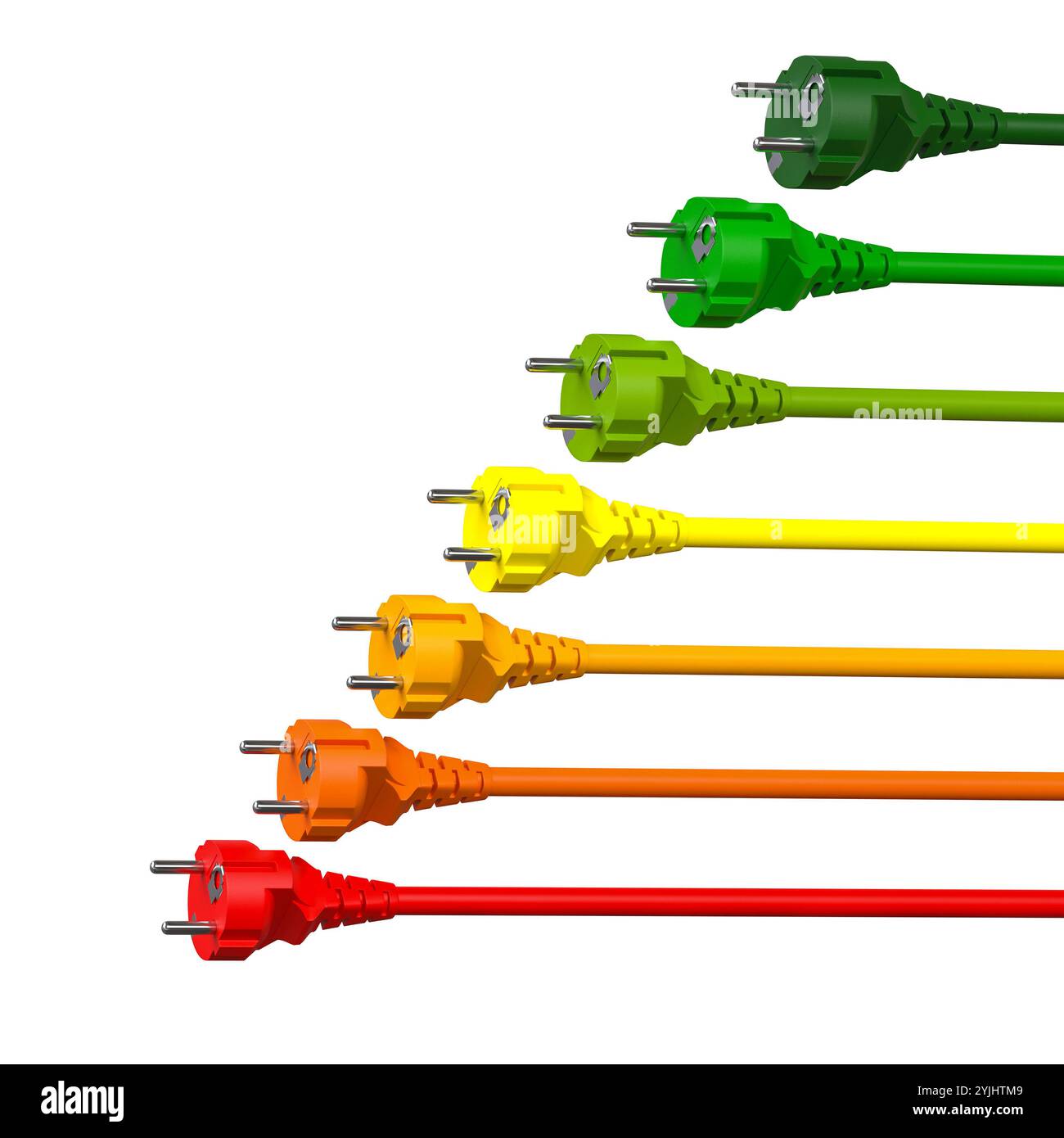 Colorful electric plugs on transparent background Stock Photo - Alamy