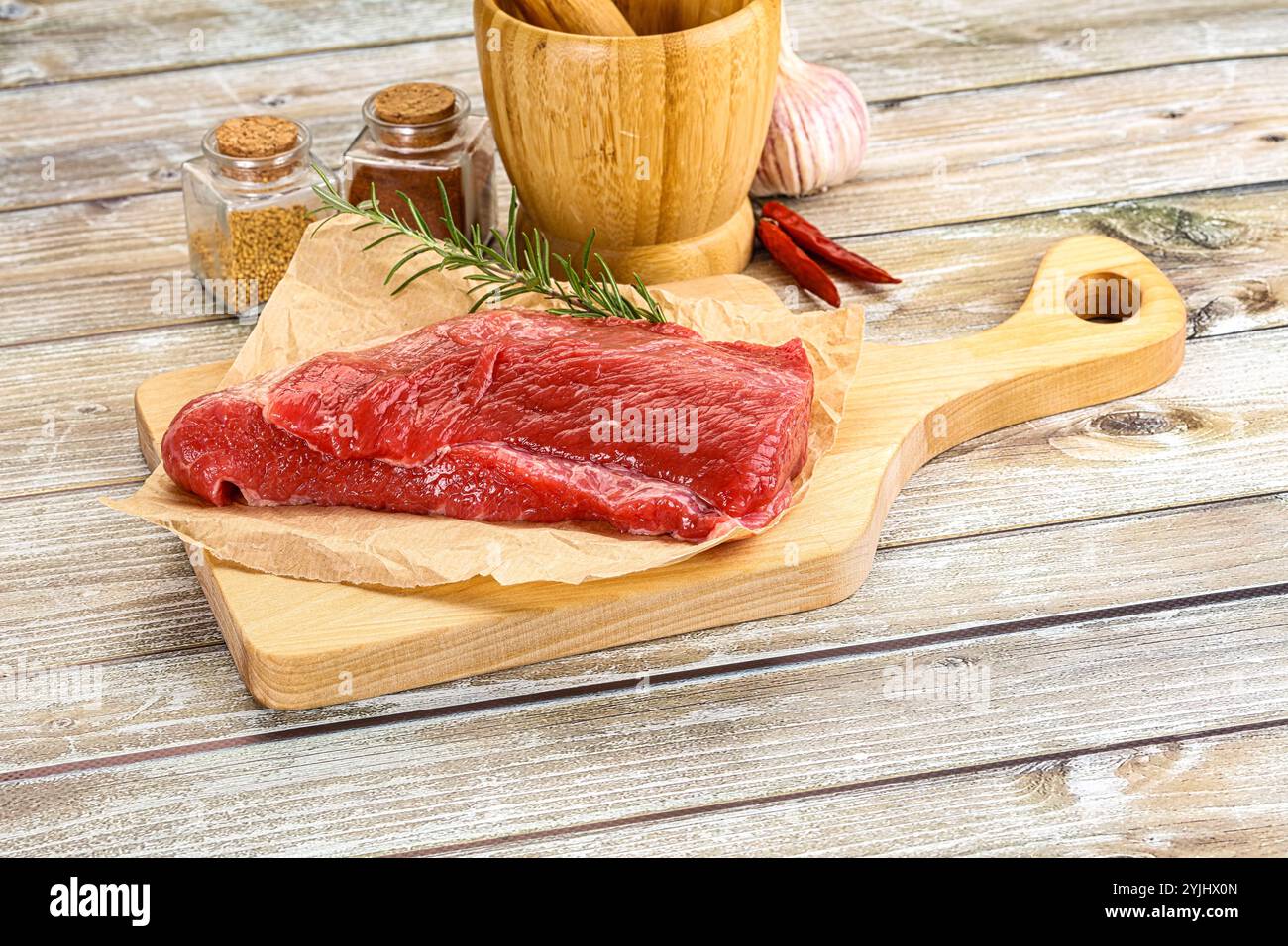 Raw beef flesh meat piece for cooking Stock Photo - Alamy