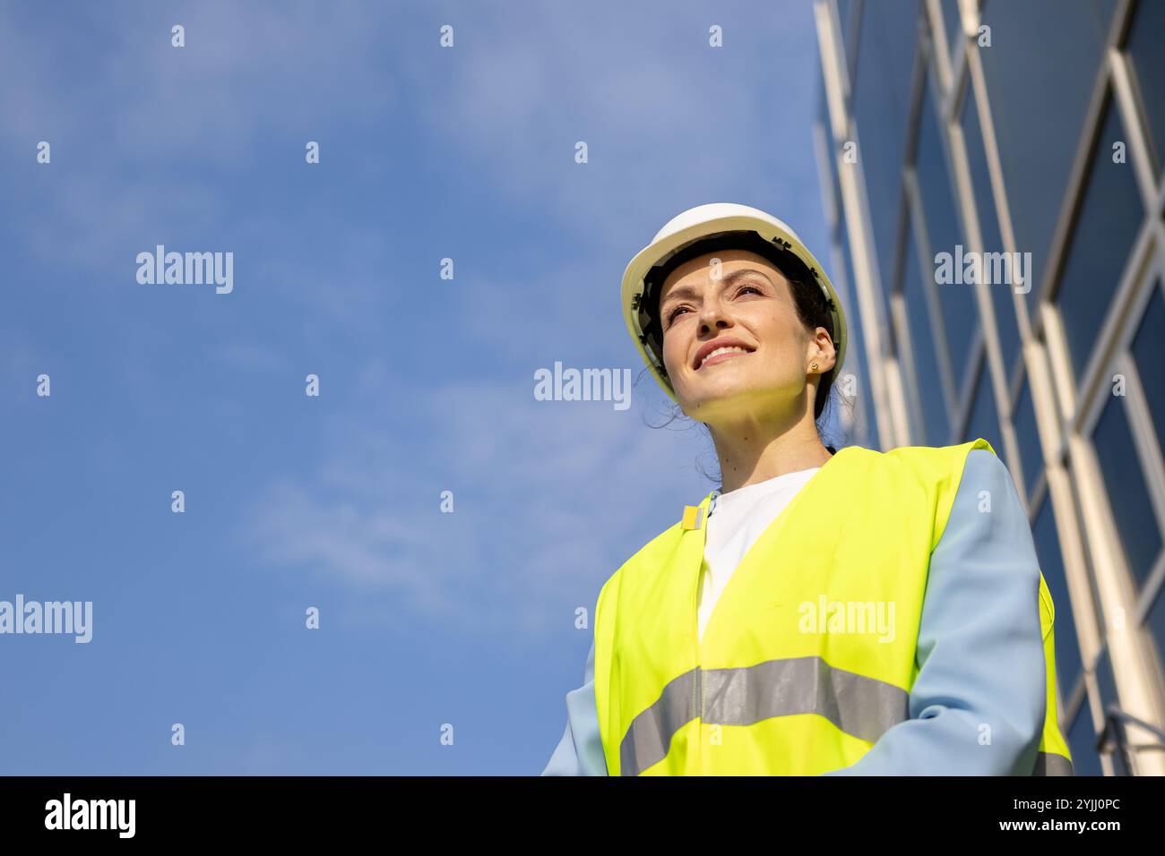 Portrait female construction worker in hi-res stock photography and images - Alamy