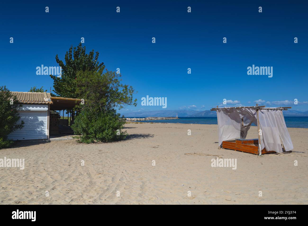 Bouka is a beach near the village of Lefkimmi,Corfu, Greece Stock Photo ...