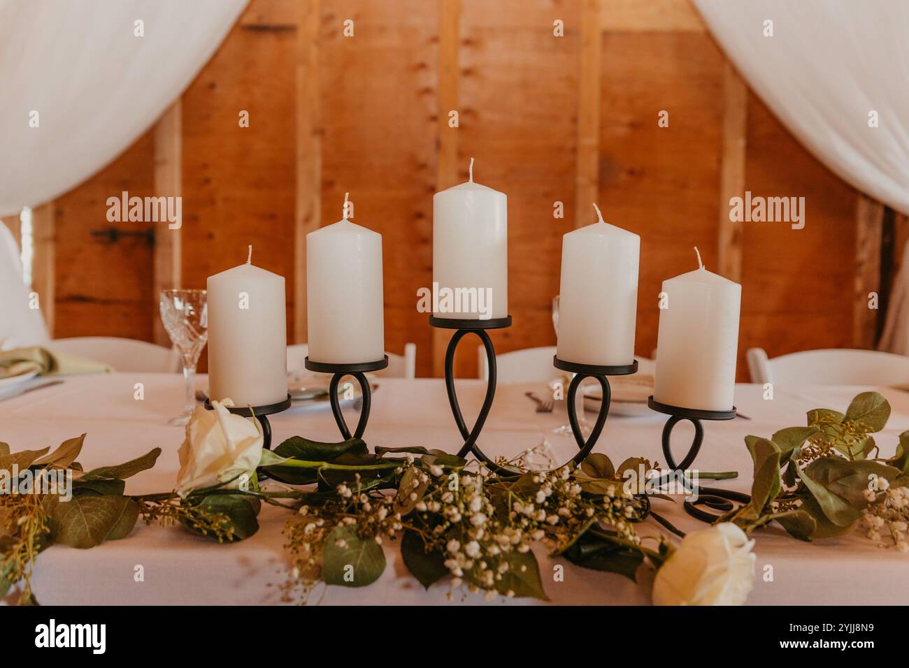 Rustic candles hi-res stock photography and images - Alamy