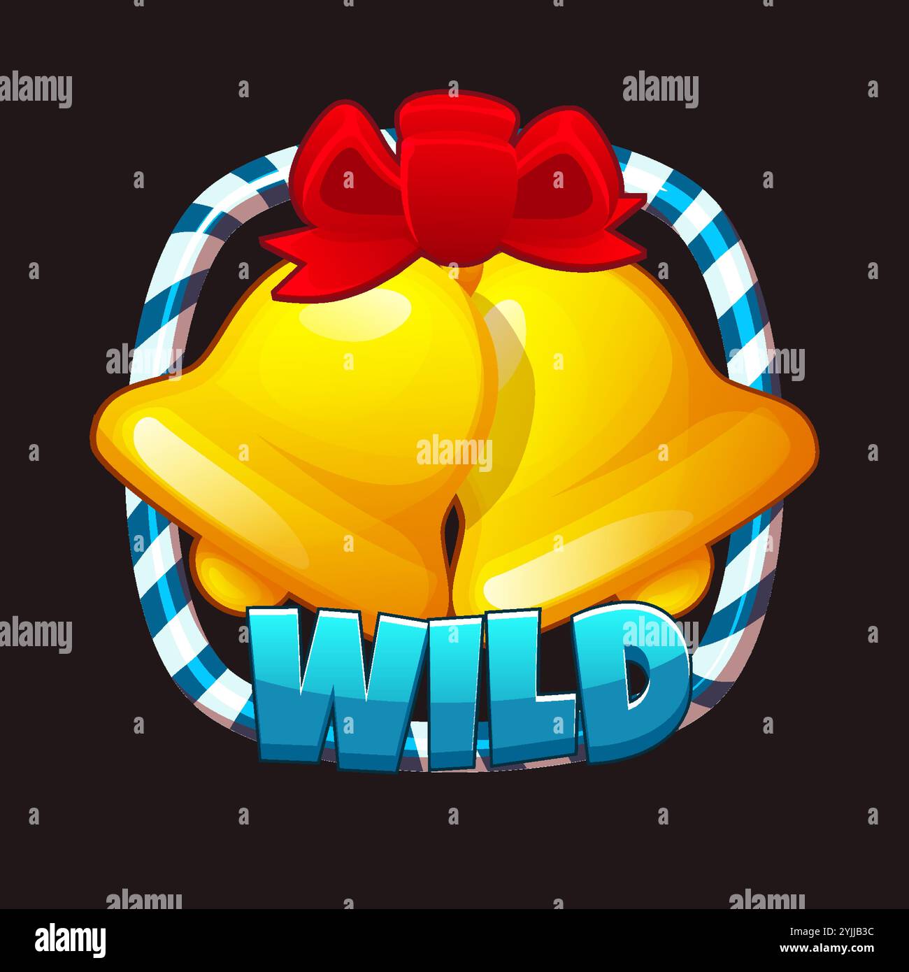 Wild Symbol for Christmas themed slot machines. Merry Christmas icon or ...