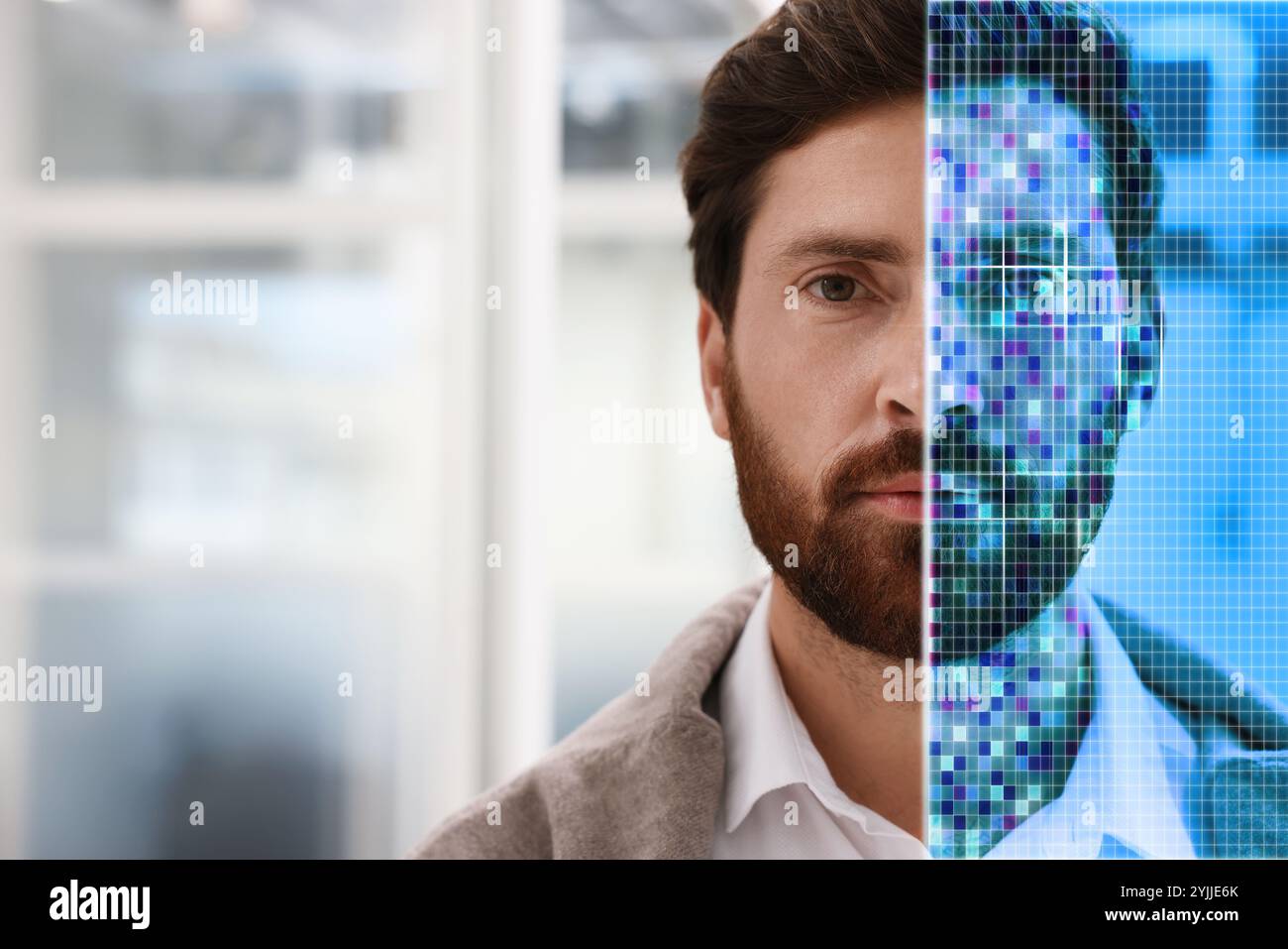 Biometric identification system eyes hi-res stock photography and ...