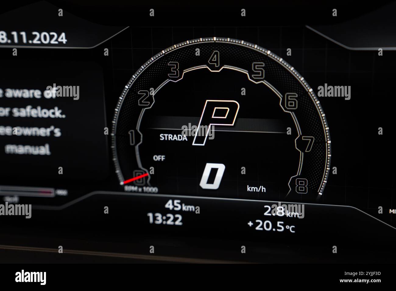 Lamborghini Urus Performante Digital Dashboard in Park Mode Stock Photo ...