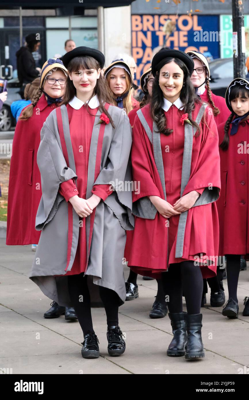 Bristol, UK. 15th Nov, 2024. The annual Red Maids Founders ...