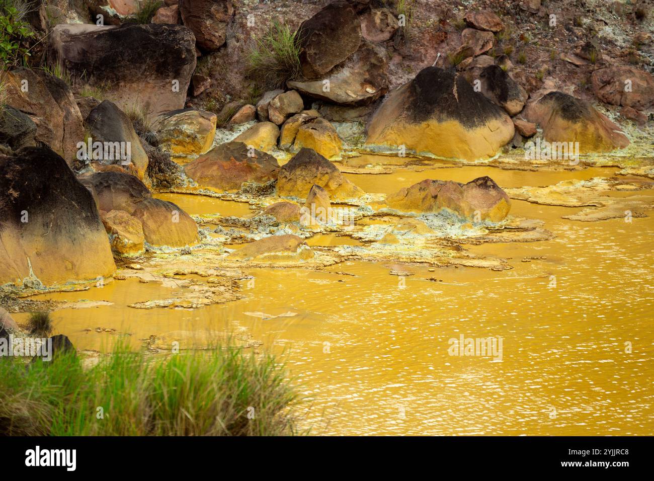 Geothermal activity fumaroles in Rincon de la Vieja National Park ...