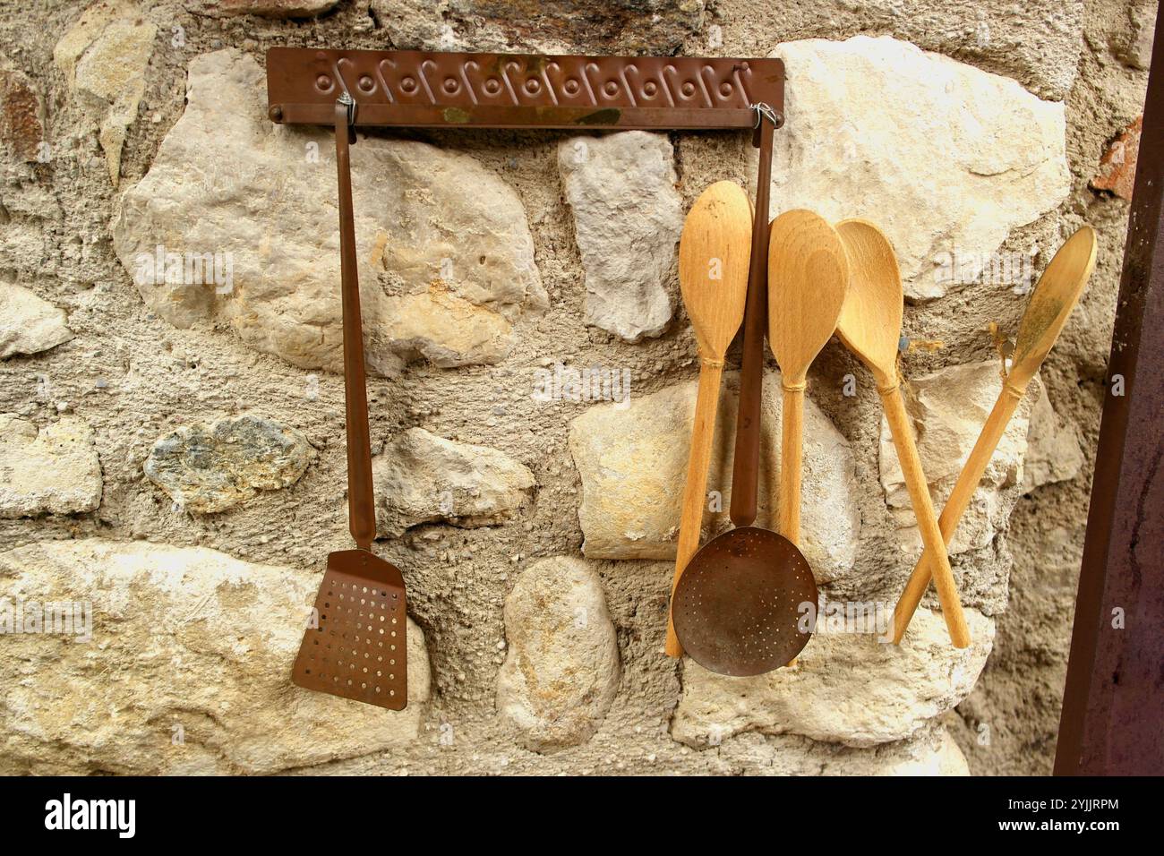 Ladles on wall hi-res stock photography and images - Alamy