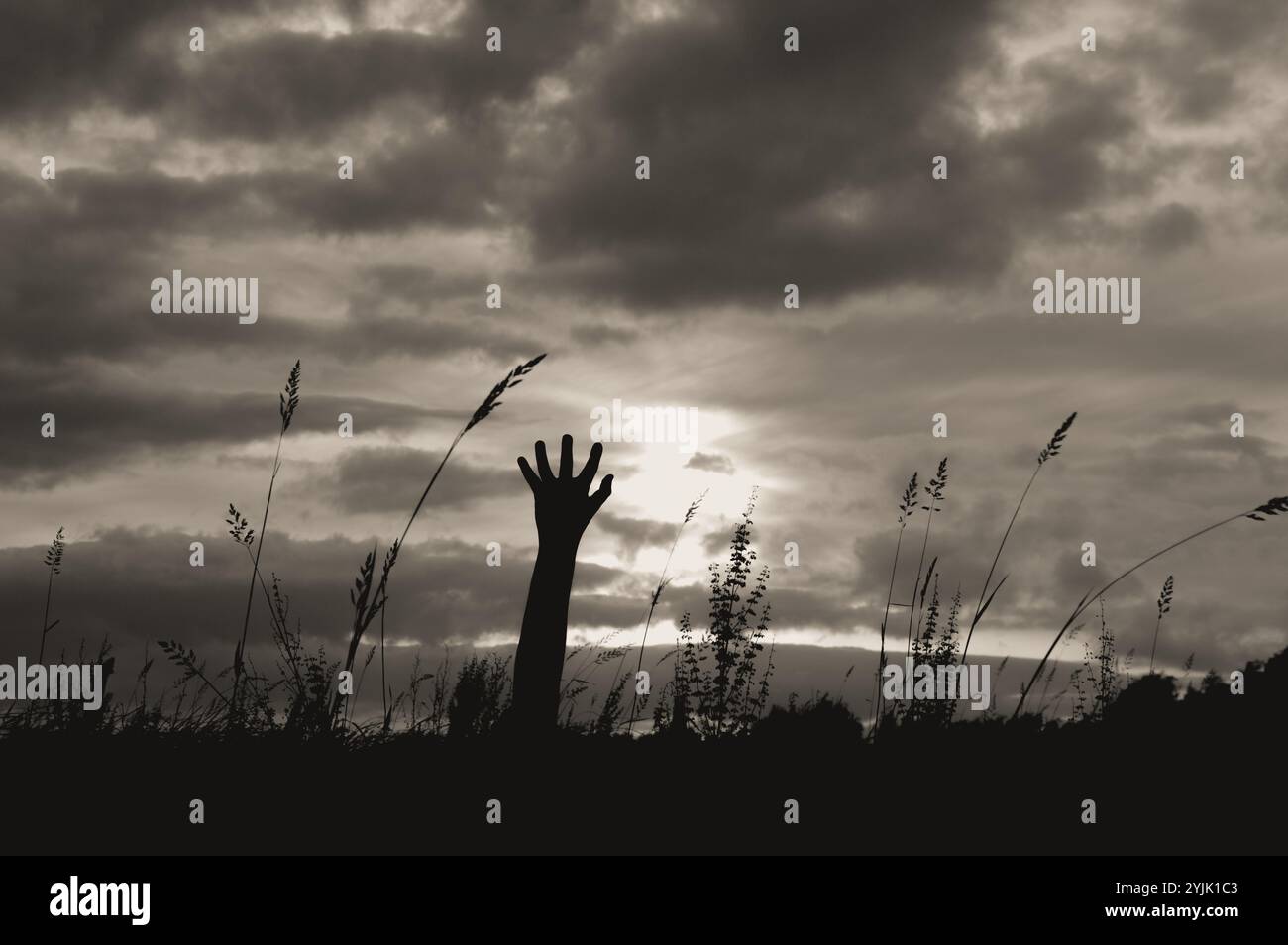 Rising hand up hi-res stock photography and images - Alamy