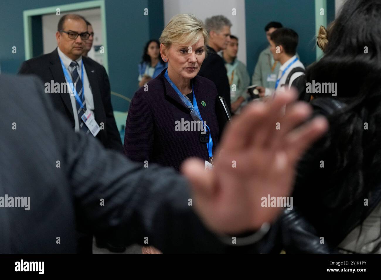Energy Secretary Jennifer Granholm walks through the COP29 U.N. Climate ...
