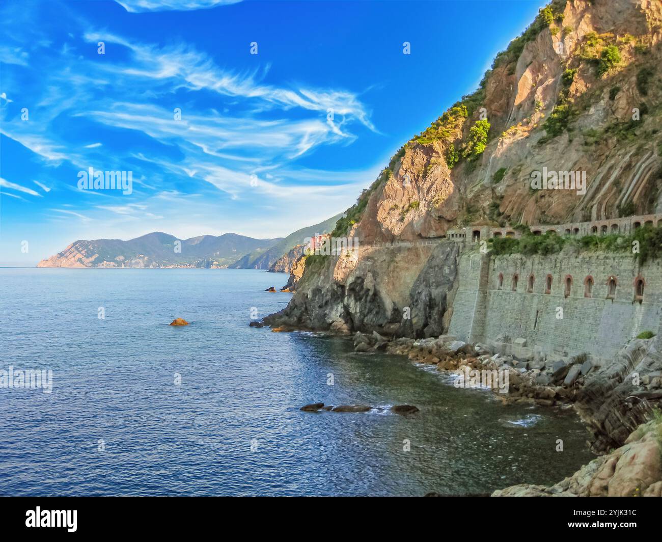 the Cinque Terre national park of Italy The Via Dell'amore, a famous ...