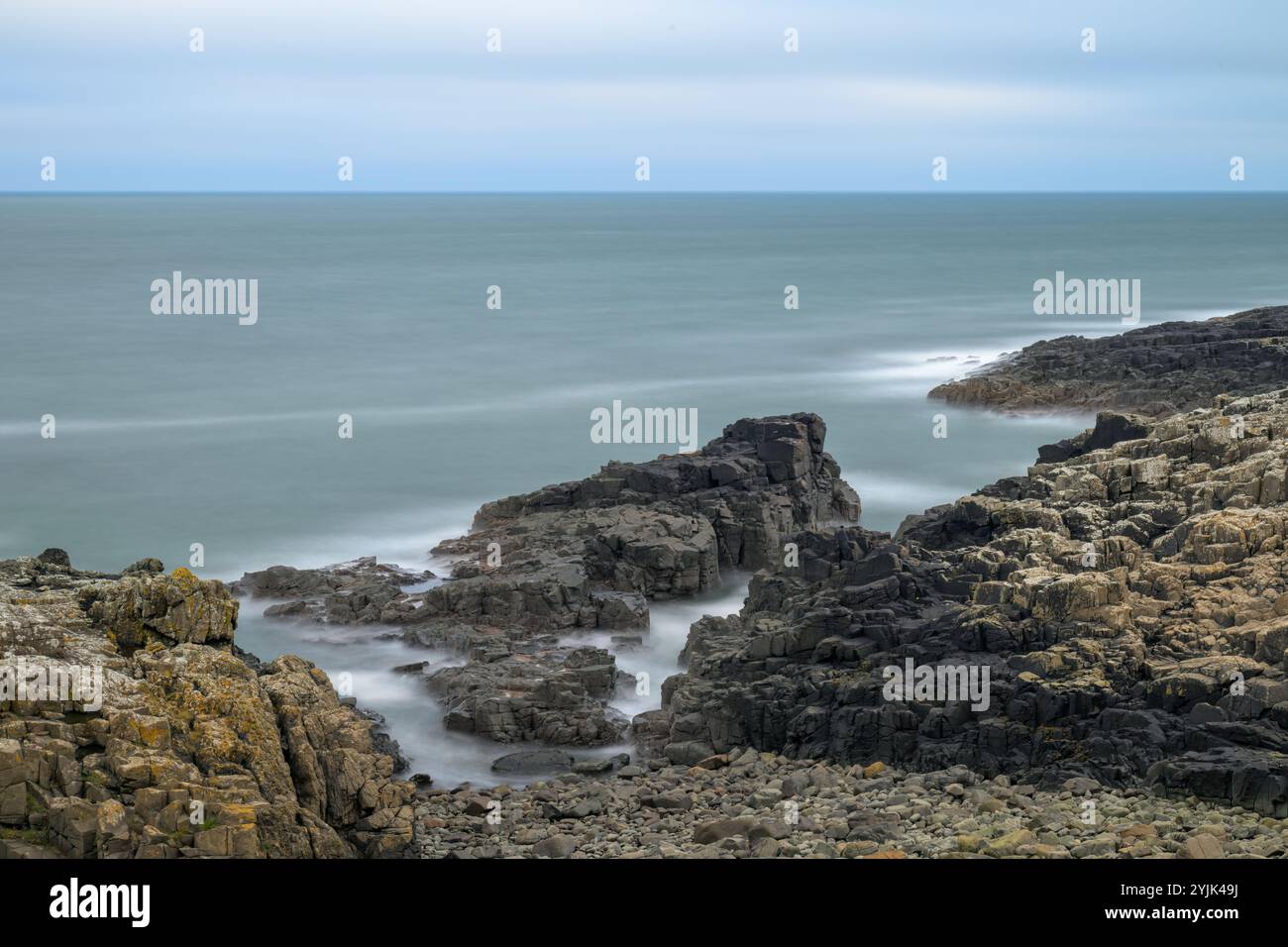 Northumberland beaches uk on the north sea Stock Photo - Alamy