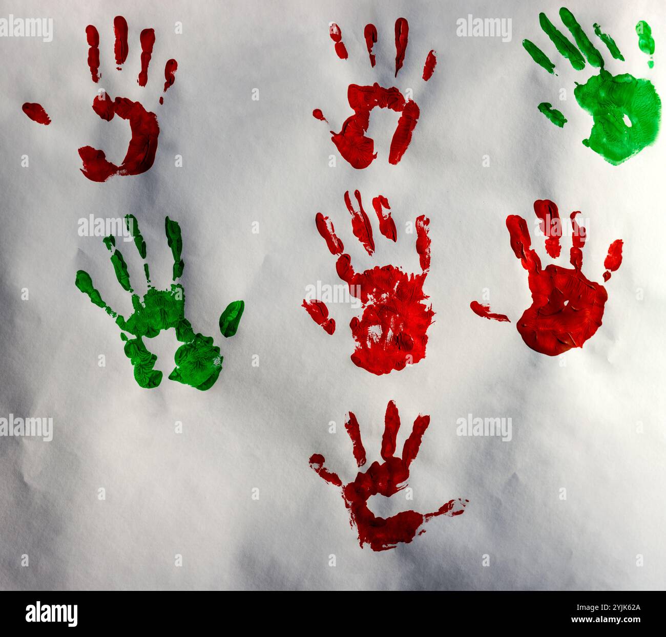 Hand prints children on paper hi-res stock photography and images - Alamy