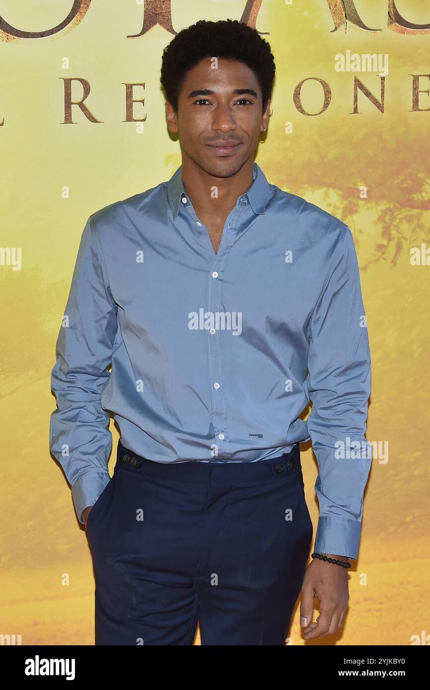 Photocall Movie Mufasa the lion king Alberto Boubakar Malanchino during ...