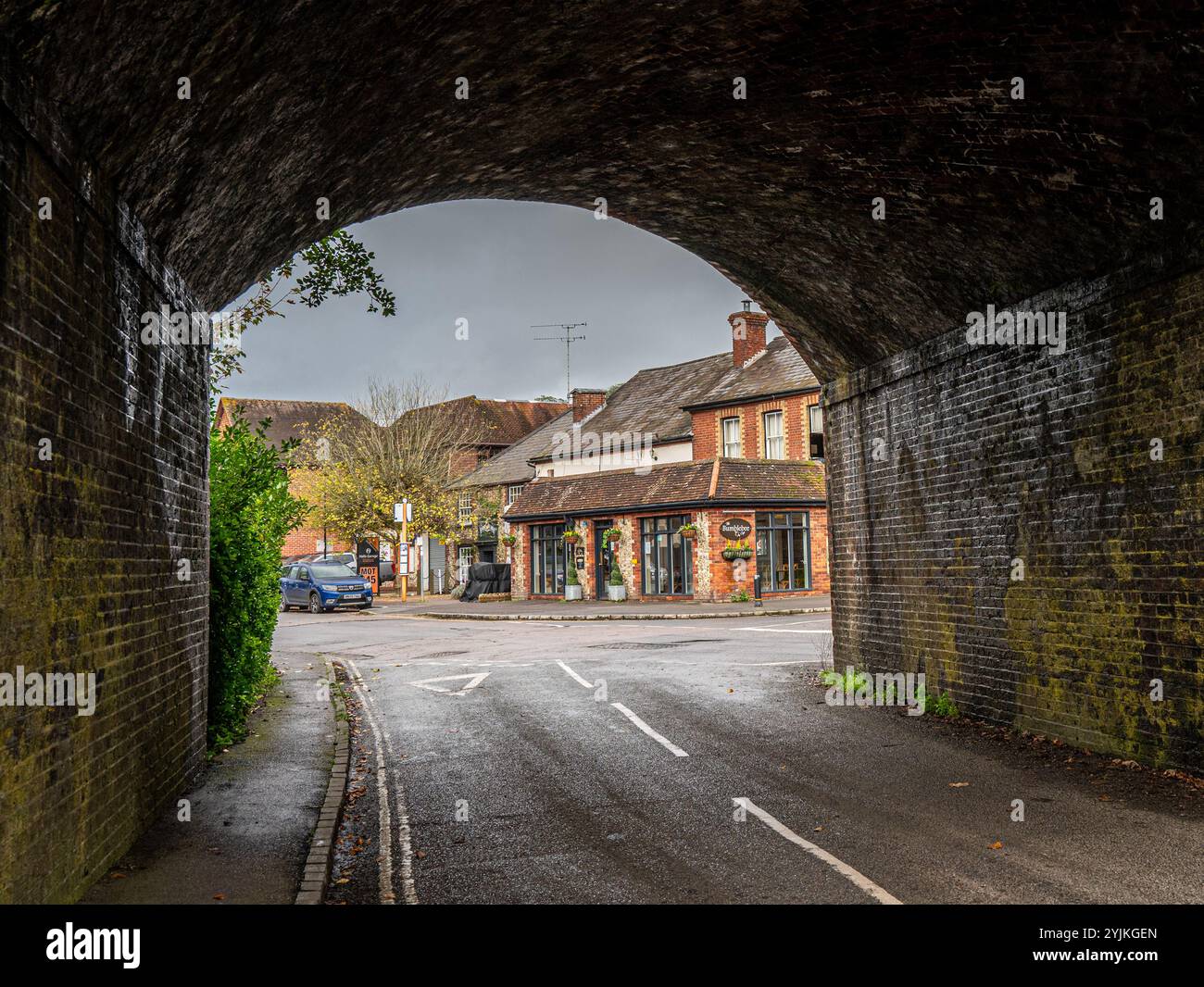 A view of Rowlands Castle a village in Hampshire. It is a quiet village ...