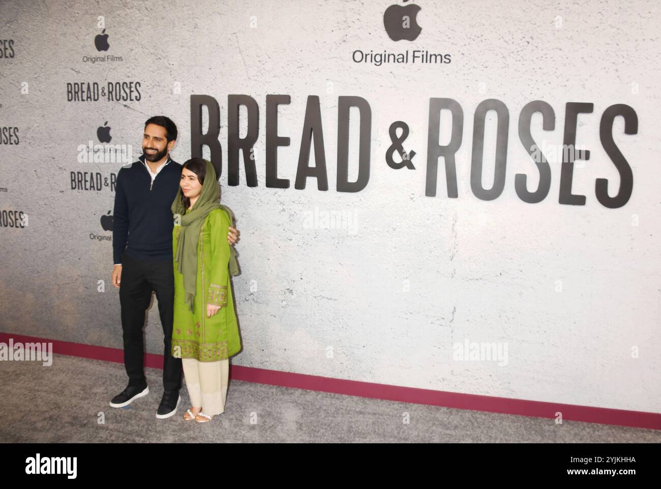 LOS ANGELES, CALIFORNIA - NOVEMBER 14: (L-R) Asser Malik and Malala ...