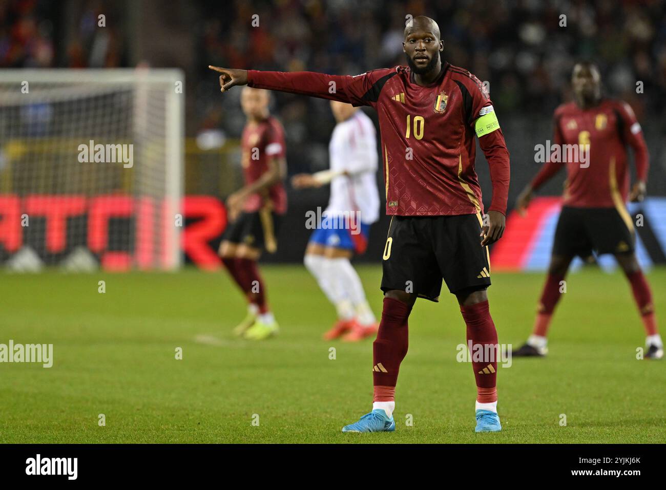 Brussels, Belgium. 14th Nov, 2024. Romelu Lukaku (10) of Belgium ...