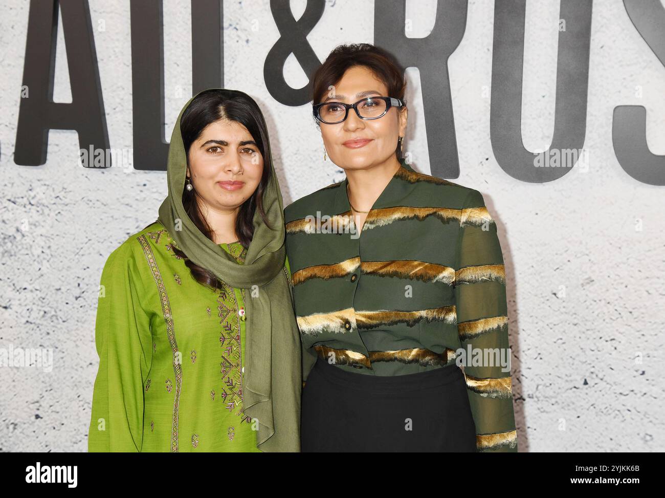LOS ANGELES, CALIFORNIA - NOVEMBER 14: (L-R) Malala Yousafzai and Sahra ...