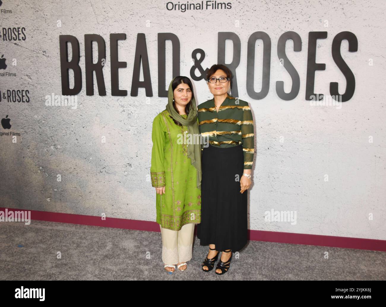 LOS ANGELES, CALIFORNIA - NOVEMBER 14: (L-R) Malala Yousafzai and Sahra ...