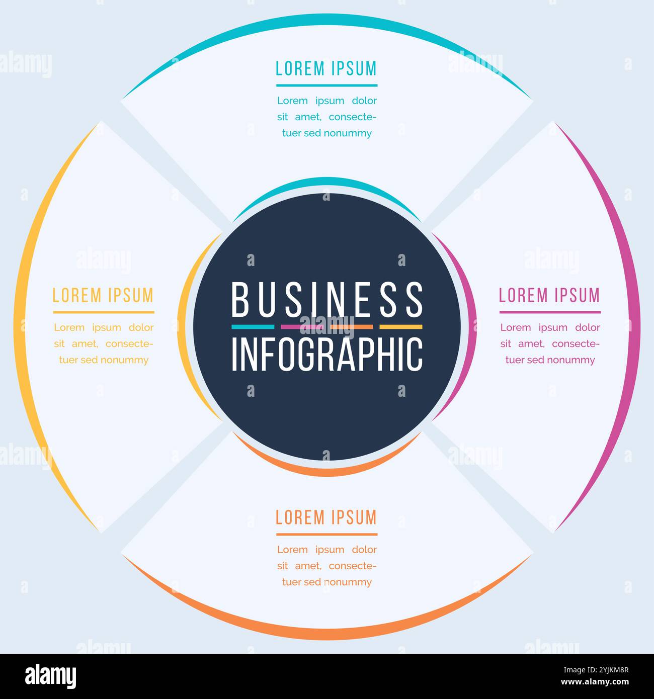 Infographic corporate presentation circle hi-res stock photography and ...