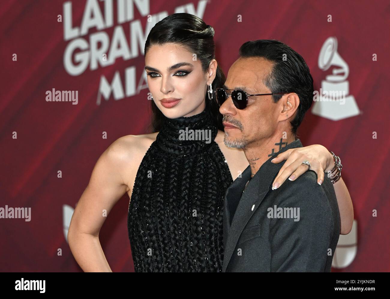Miami, FL, USA. 14th Nov, 2024. Nadia Ferreira and Marc Anthony at the ...
