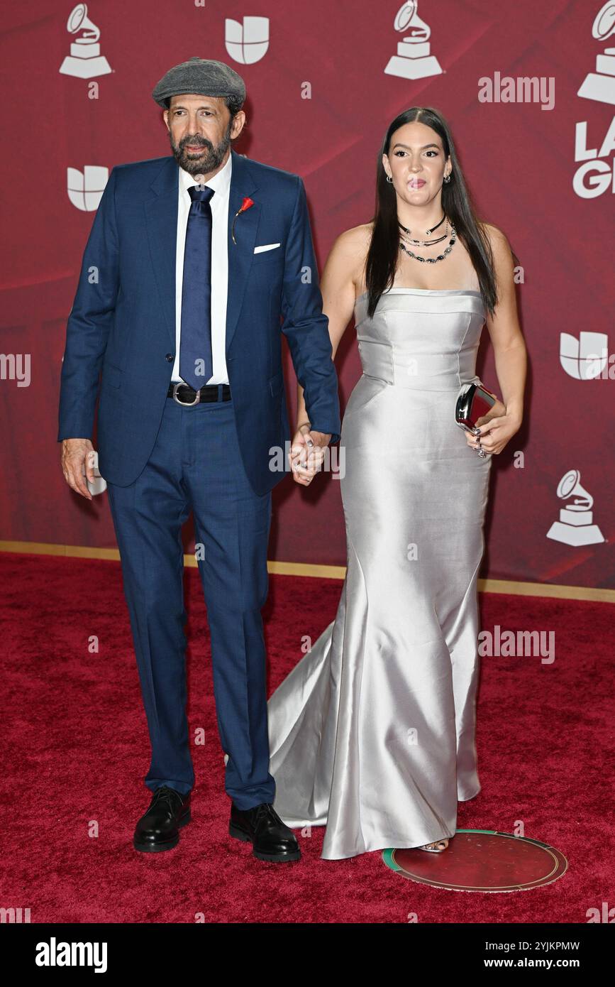 Miami, FL, USA. 14th Nov, 2024. Juan Luis Guerra and Paulina Guerra ...