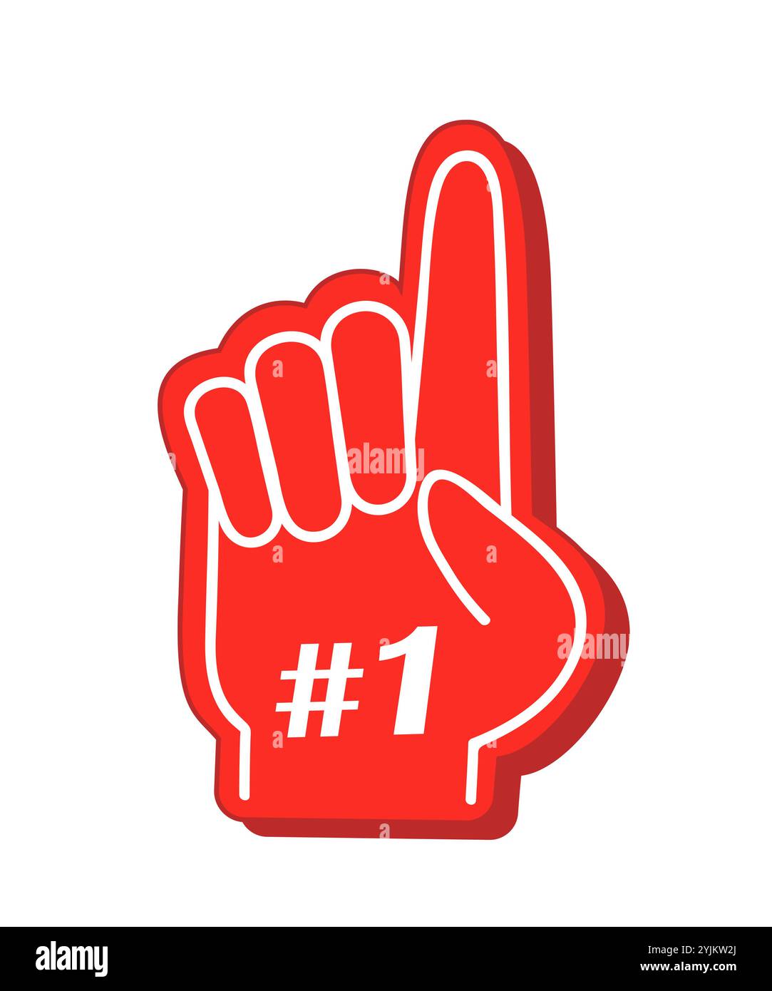 Fan foam finger. Number 1 one sports fan foam hand with raising ... Fan foam finger. Number 1 one sports fan foam hand with raising ...