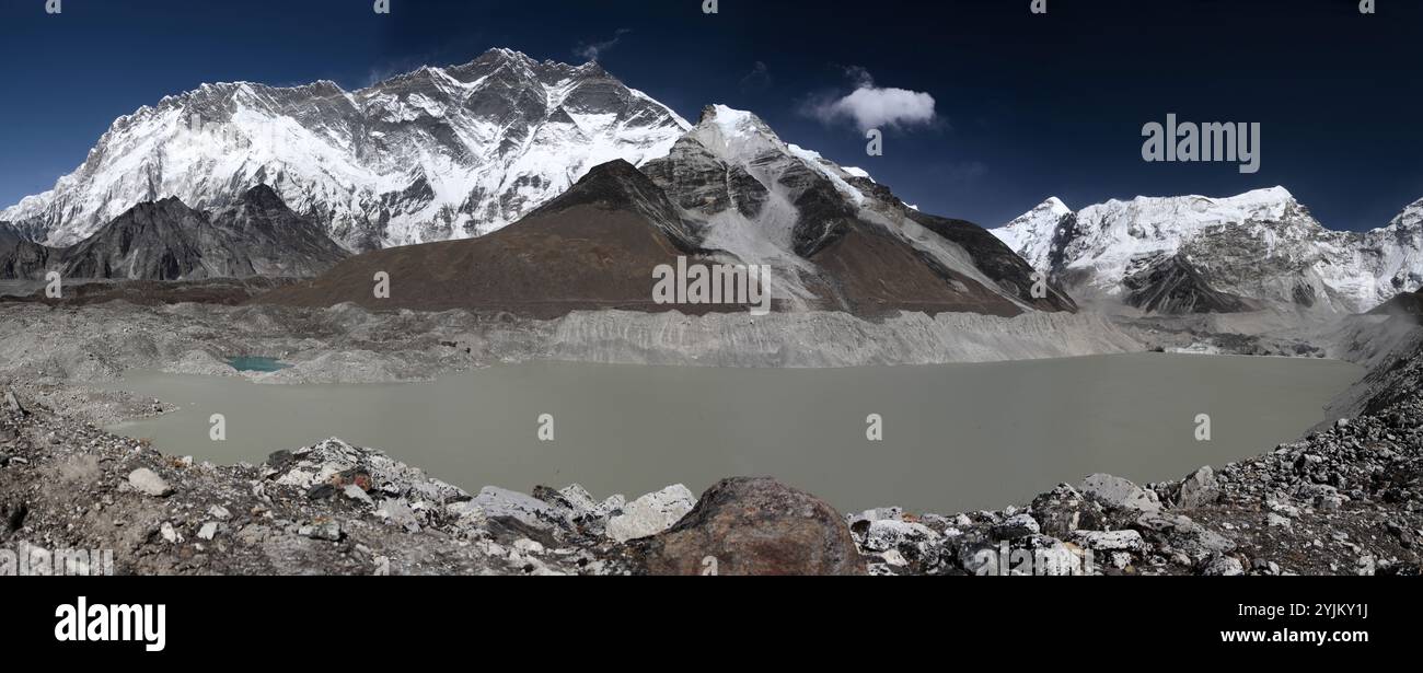 October 2009 Everest Commission WWF - Lake Imja Stock Photo - Alamy