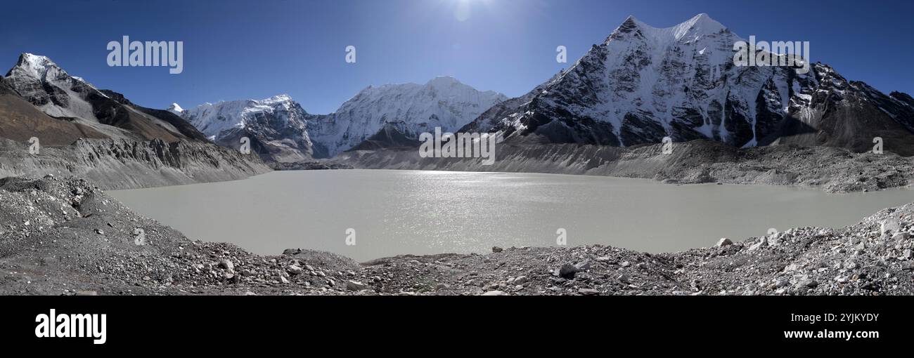 October 2009 Everest Commission WWF - Lake Imja Stock Photo - Alamy