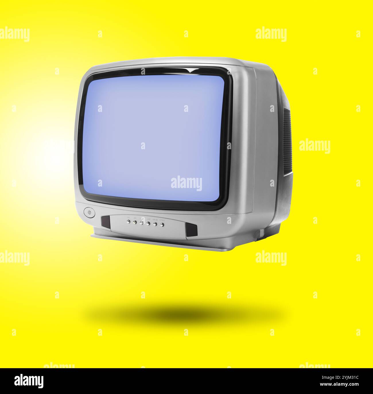Yellow retro tv hi-res stock photography and images - Alamy