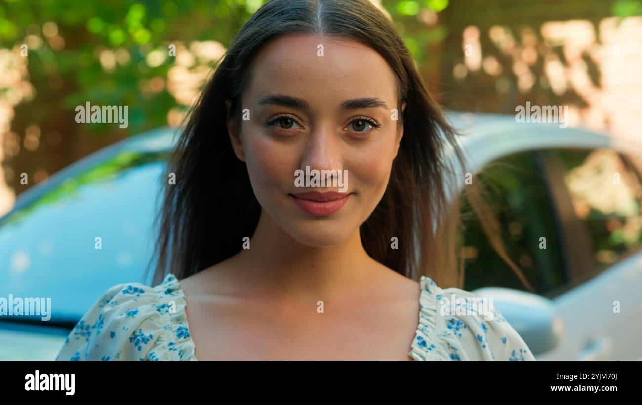 Happy excited amazed Caucasian woman female girl student client buyer ...