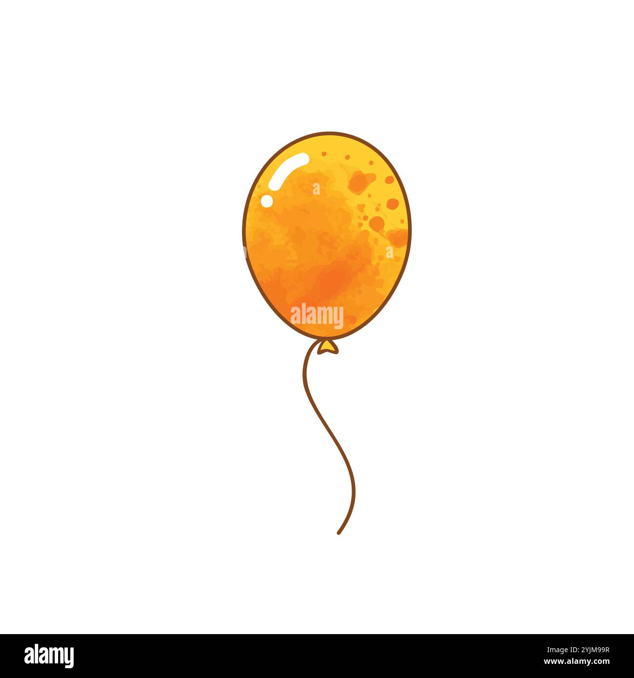Balloon Clipart, Colorful Balloon vector graphic, Balloon design Stock ...
