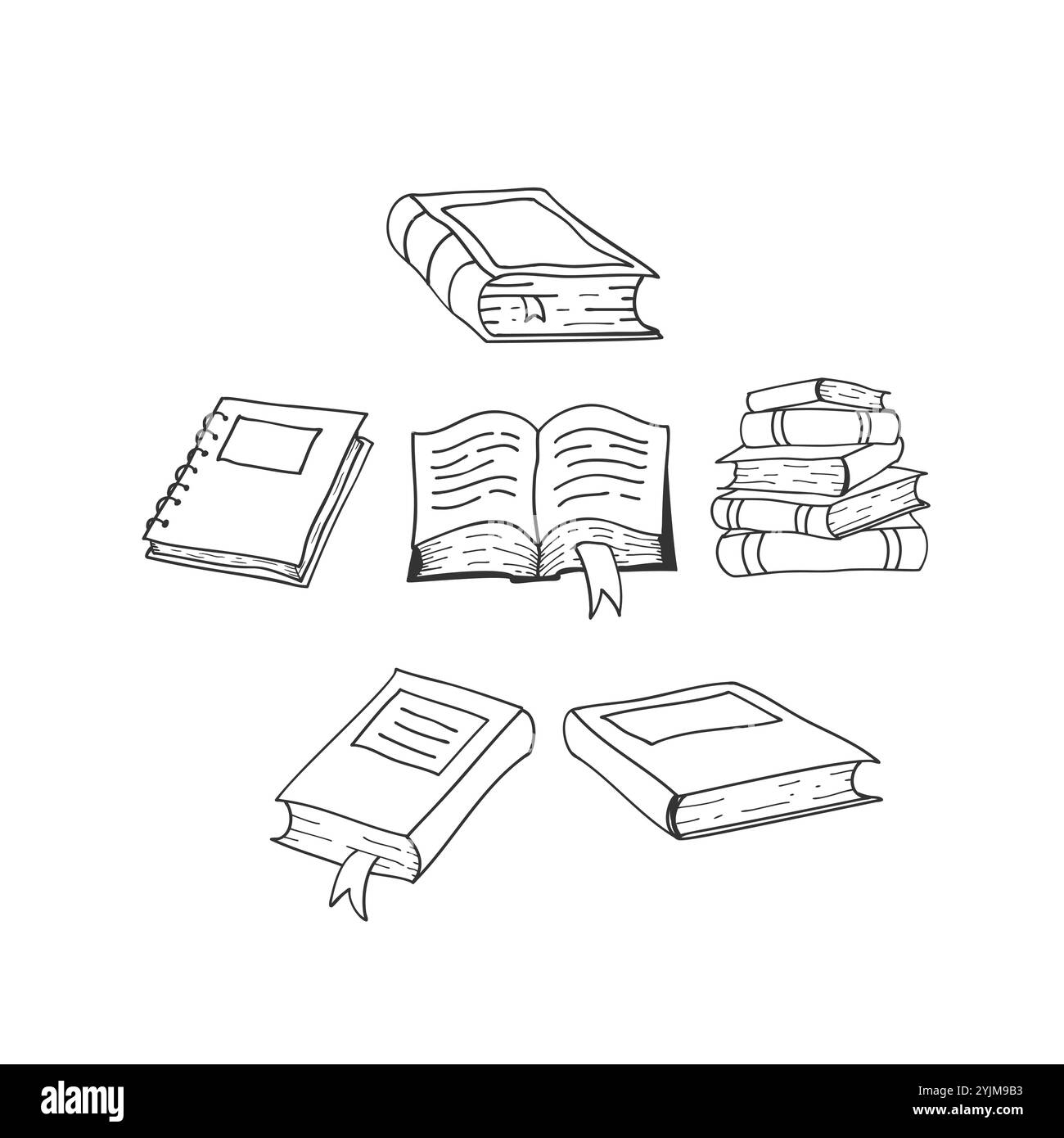 Books Clipart Bundle, Book Elements, Scrapbooking Supplies, Book Icons ...